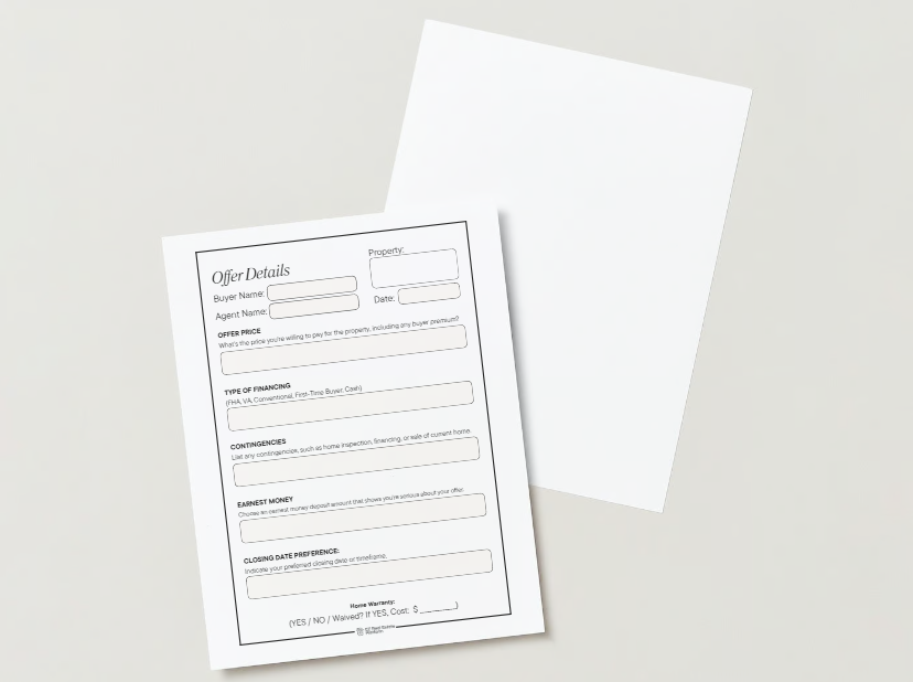 Free Offer Detail Sheet Template (Canva) - EZ Listing Specialist - Real ...